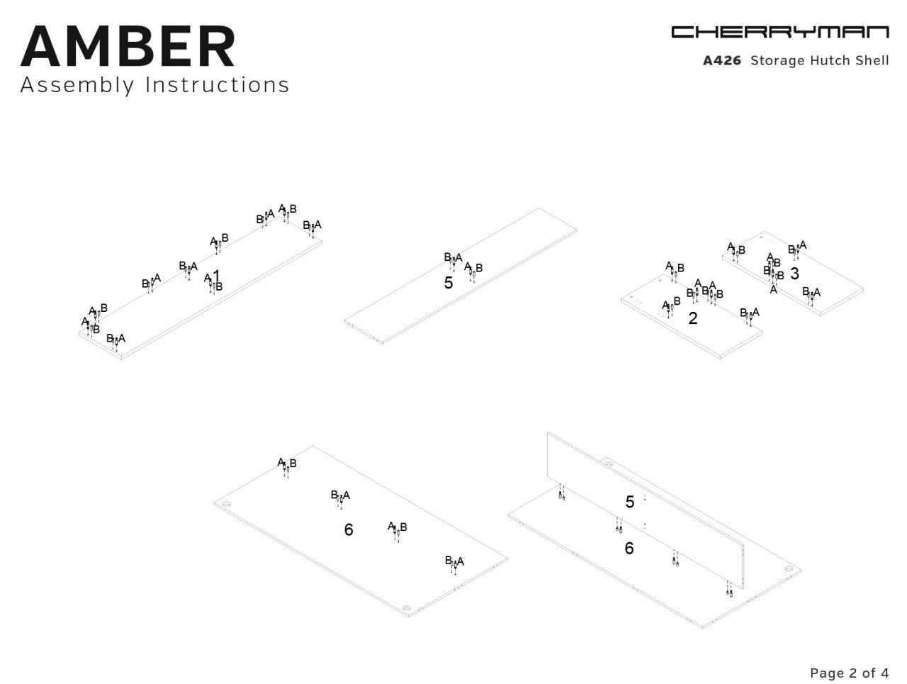 Amber | Components | Storage Hutch Shell | Cherry Man Industries Inc.