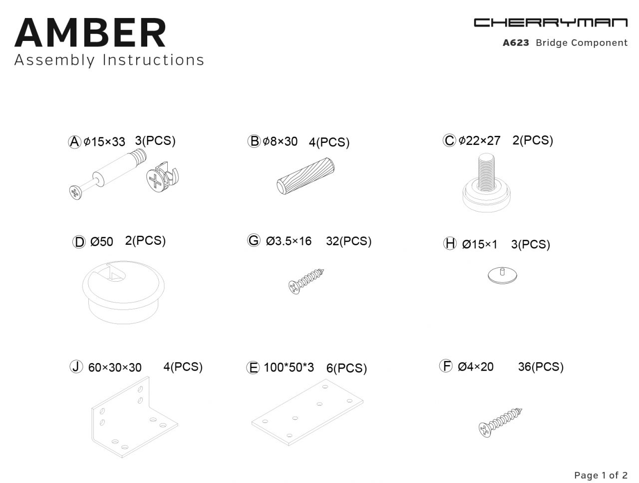 Amber | Components | Bridge | Cherry Man Industries Inc.