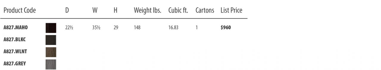 Amber | Components | Storage Cabinet 2 File | Cherry Man Industries Inc.
